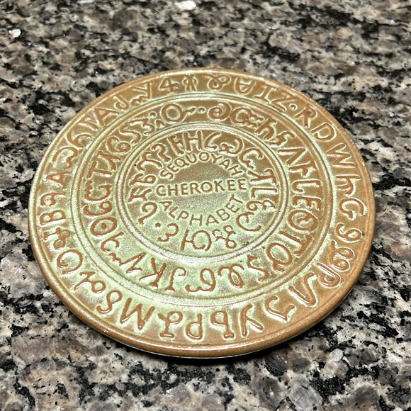 Frankoma | Kitchen | Frankoma Trivet Sequoyah Cherokee Alphabet | Poshmark